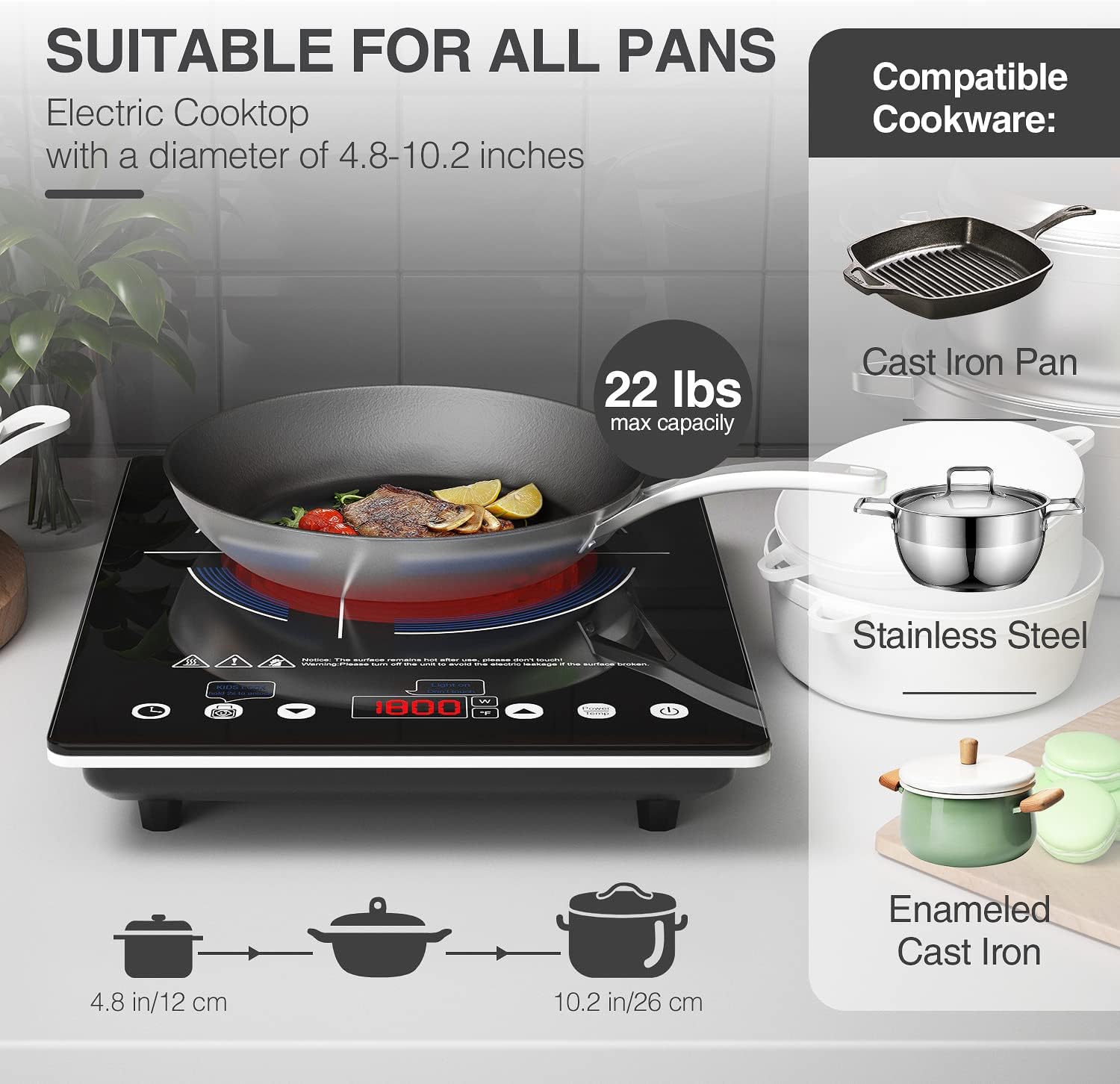 Portable infrared cooktop store